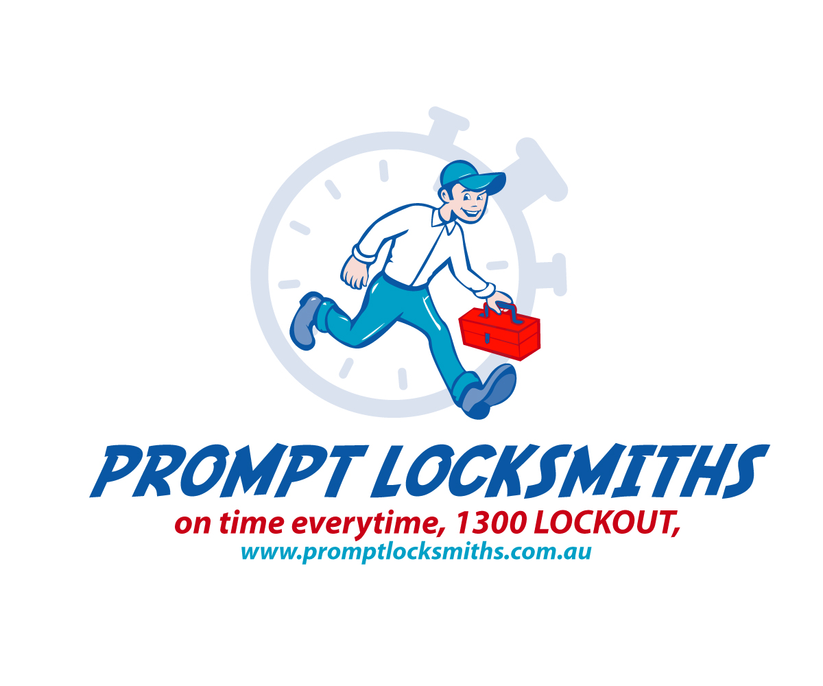 Professional, Bold, Trade Logo Design for PROMPT LOCKSMITHS, on time ...