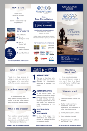 Probate Law Firm needs a redesign of an informational pamphlet | 44 ...