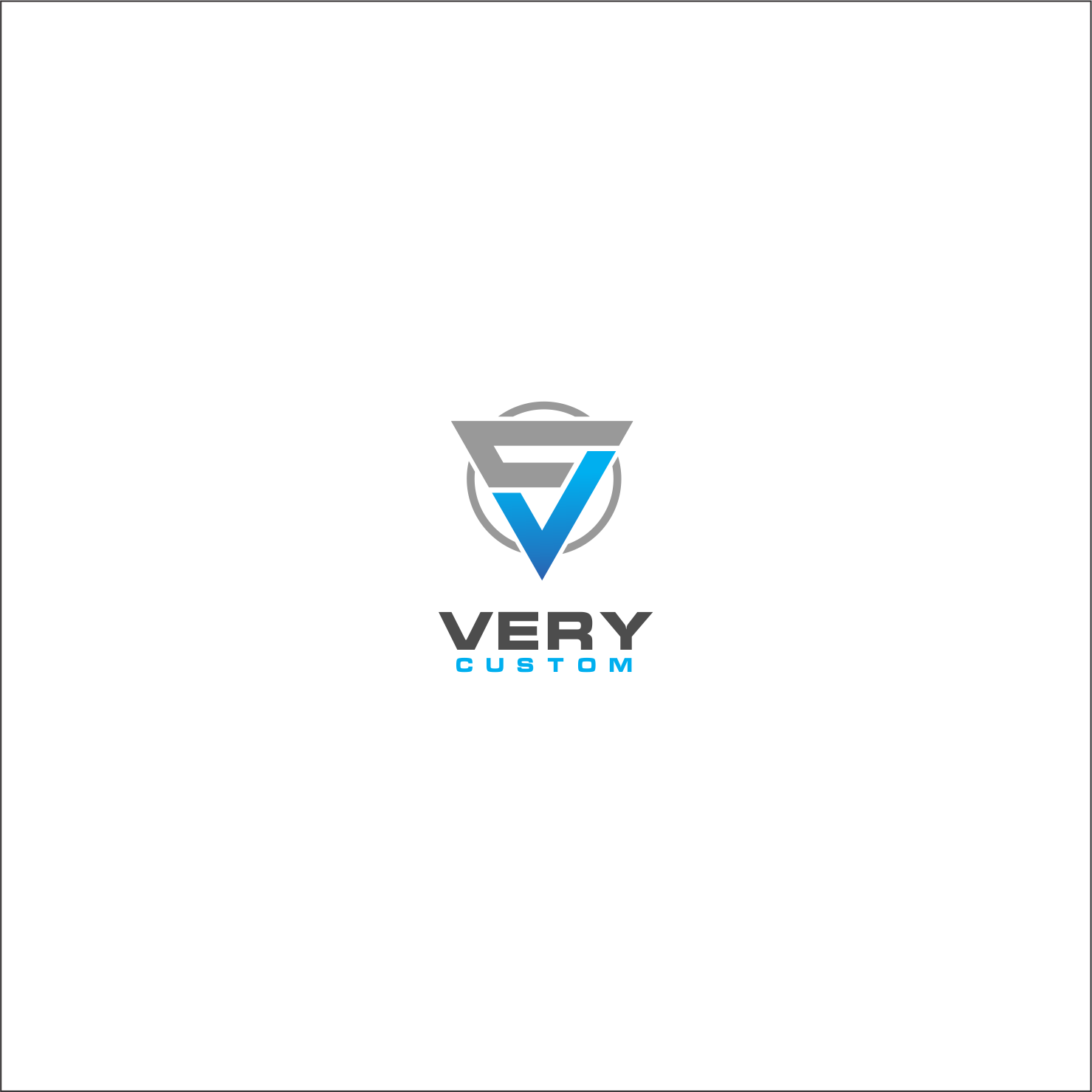 Elegant, Playful Logo Design for Very Custom by Joe Seph | Design #17592760
