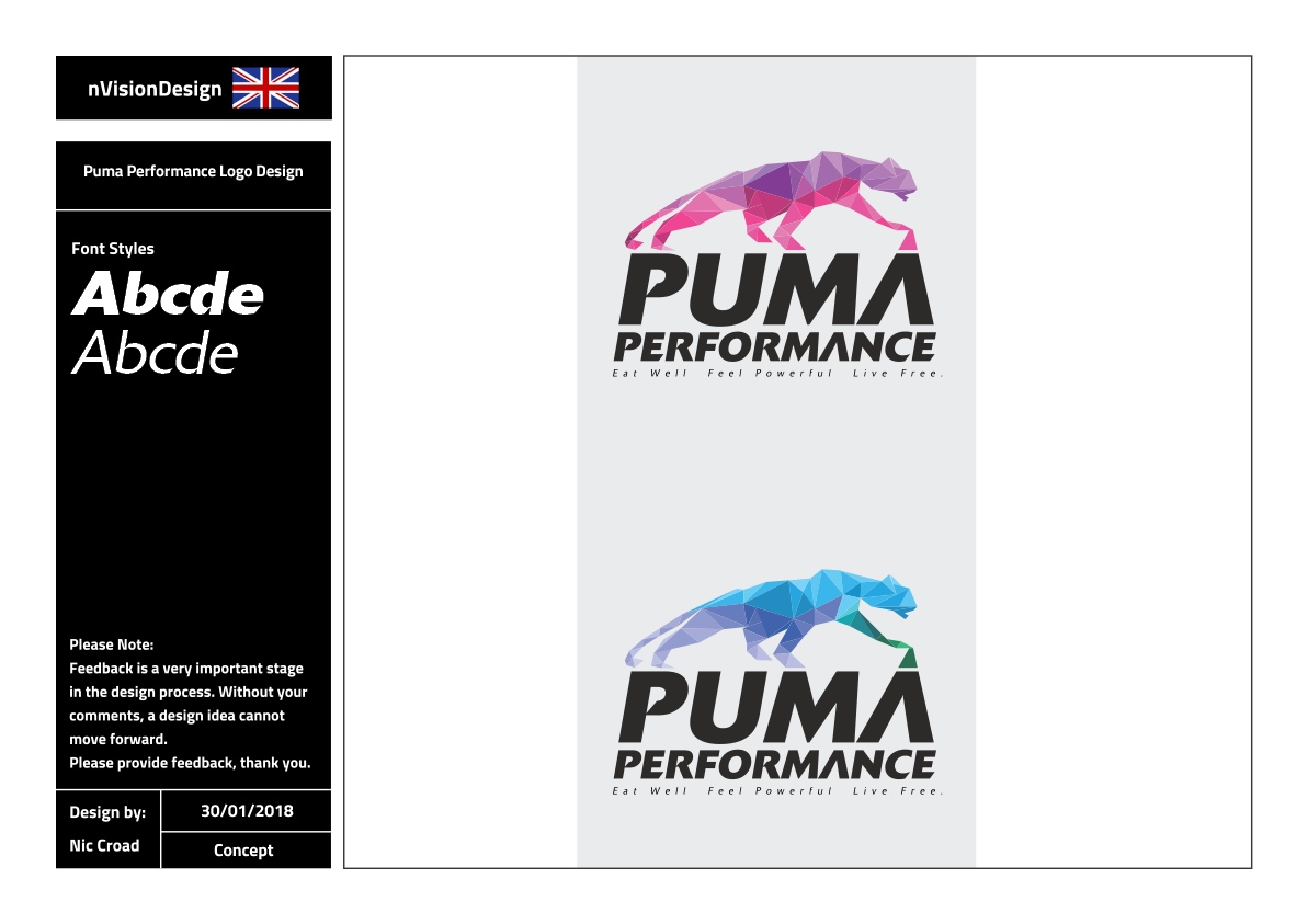 Modern, Upmarket, Health And Wellness Logo Design for Puma Performance ...