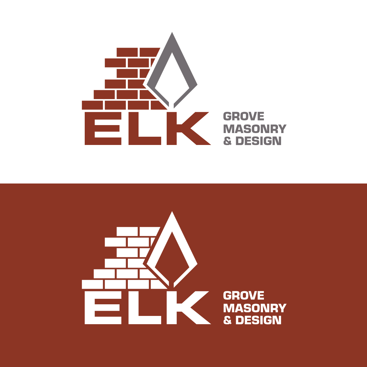 Bold, Modern, Masonry Logo Design for Elk Grove Masonry & Design, Inc ...