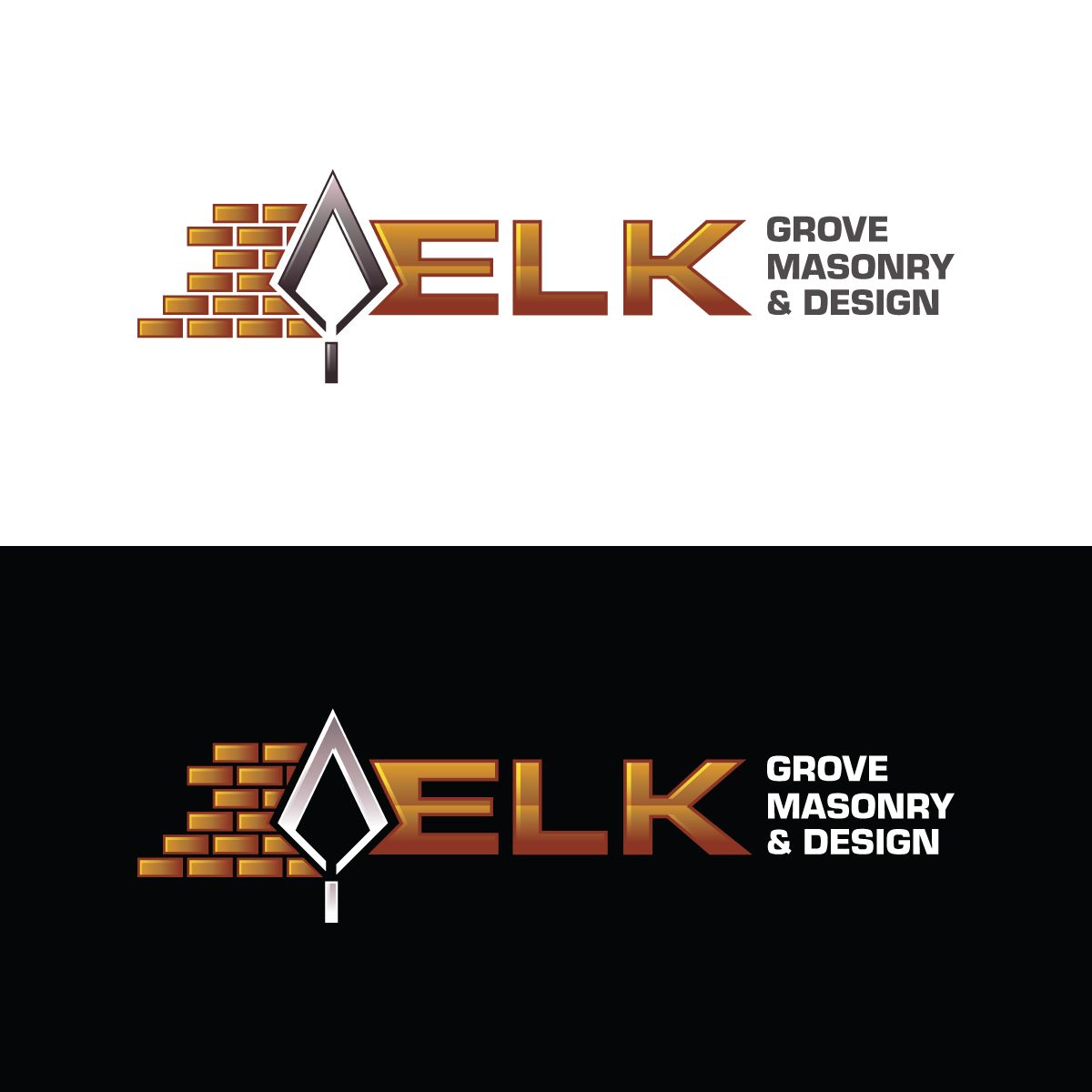 Bold, Modern, Masonry Logo Design for Elk Grove Masonry & Design, Inc ...