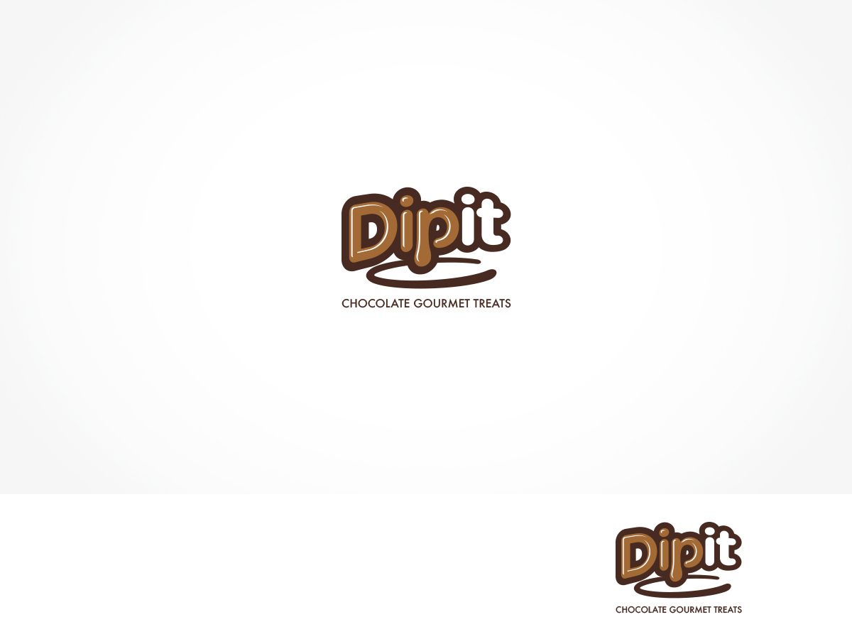 Elegant, Playful, Food Store Logo Design for Dipit with fun lettering ...