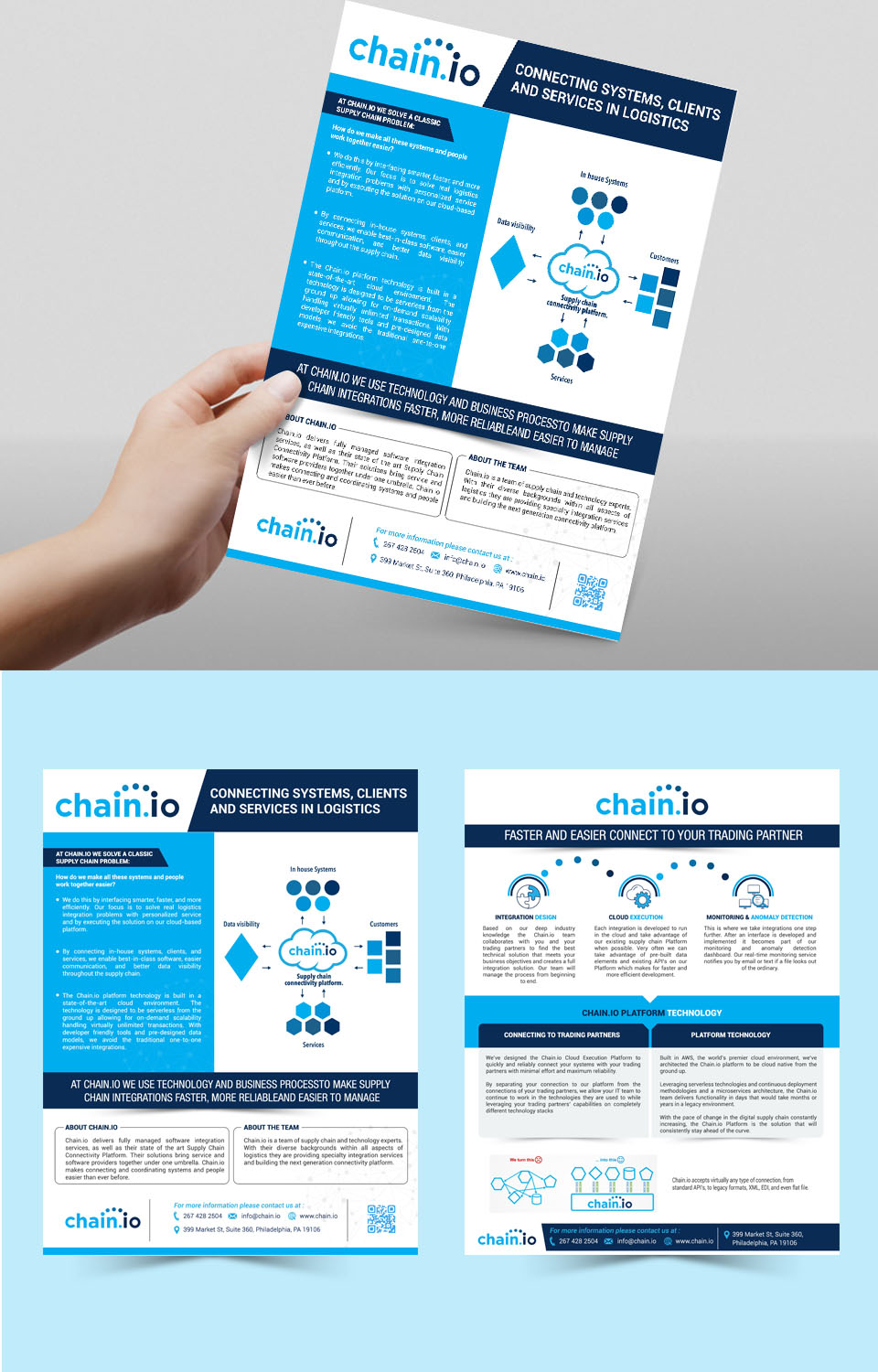 Bold Playful Information Technology Flyer Design For Chain io By 