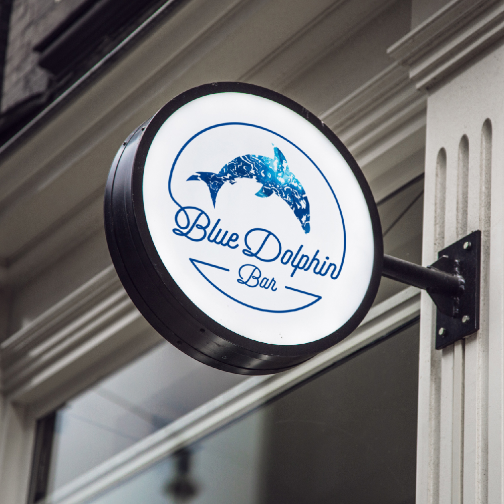 Modern, Elegant Logo Design for Blue Dolphin Bar by sushsharma99 ...