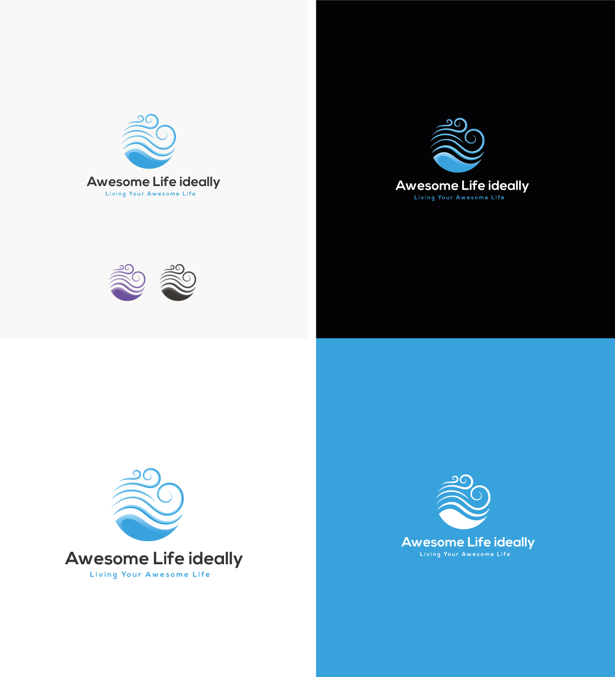 Playful, Modern, Life Coaching Logo Design for Awesome Life ideally ...