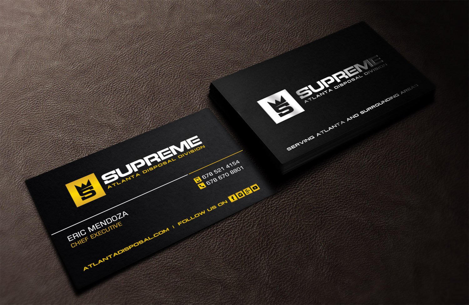 Professional, Modern, Construction Business Card Design for supreme by ...
