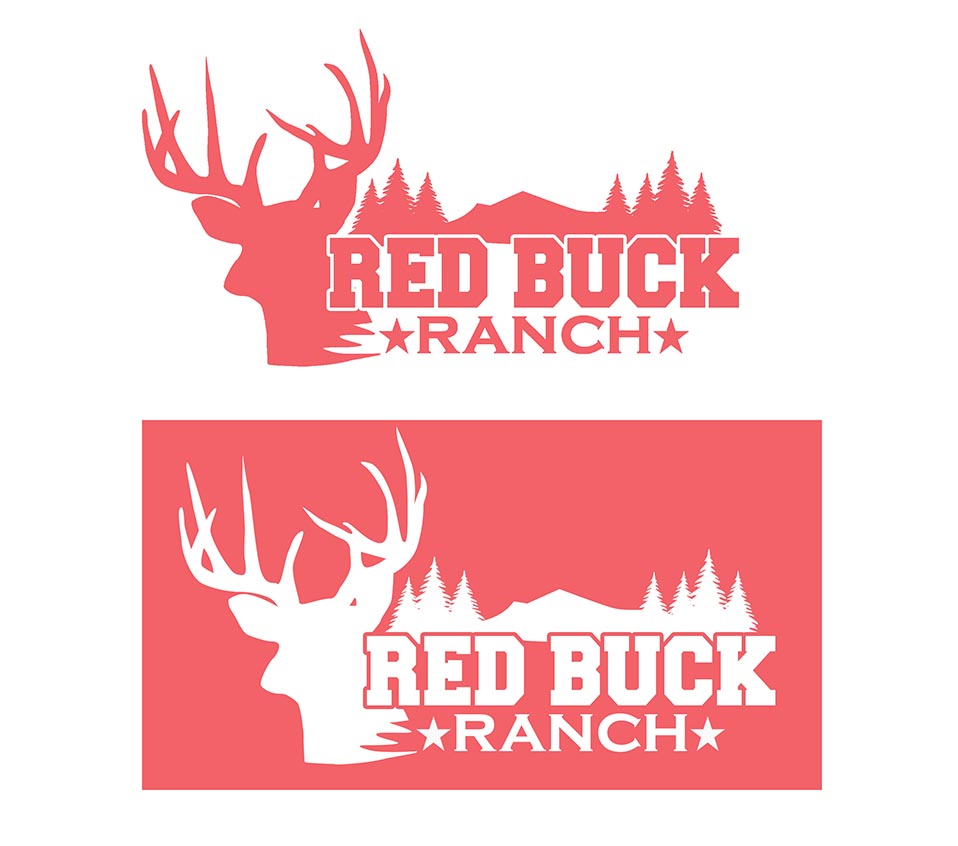 Bold, Playful, Hunting Logo Design for Red Buck Ranch and have a large ...