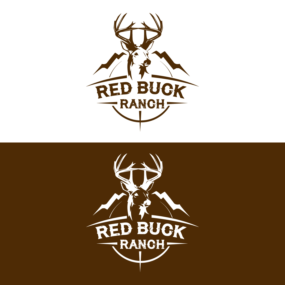 Bold, Playful, Hunting Logo Design for Red Buck Ranch and have a large ...