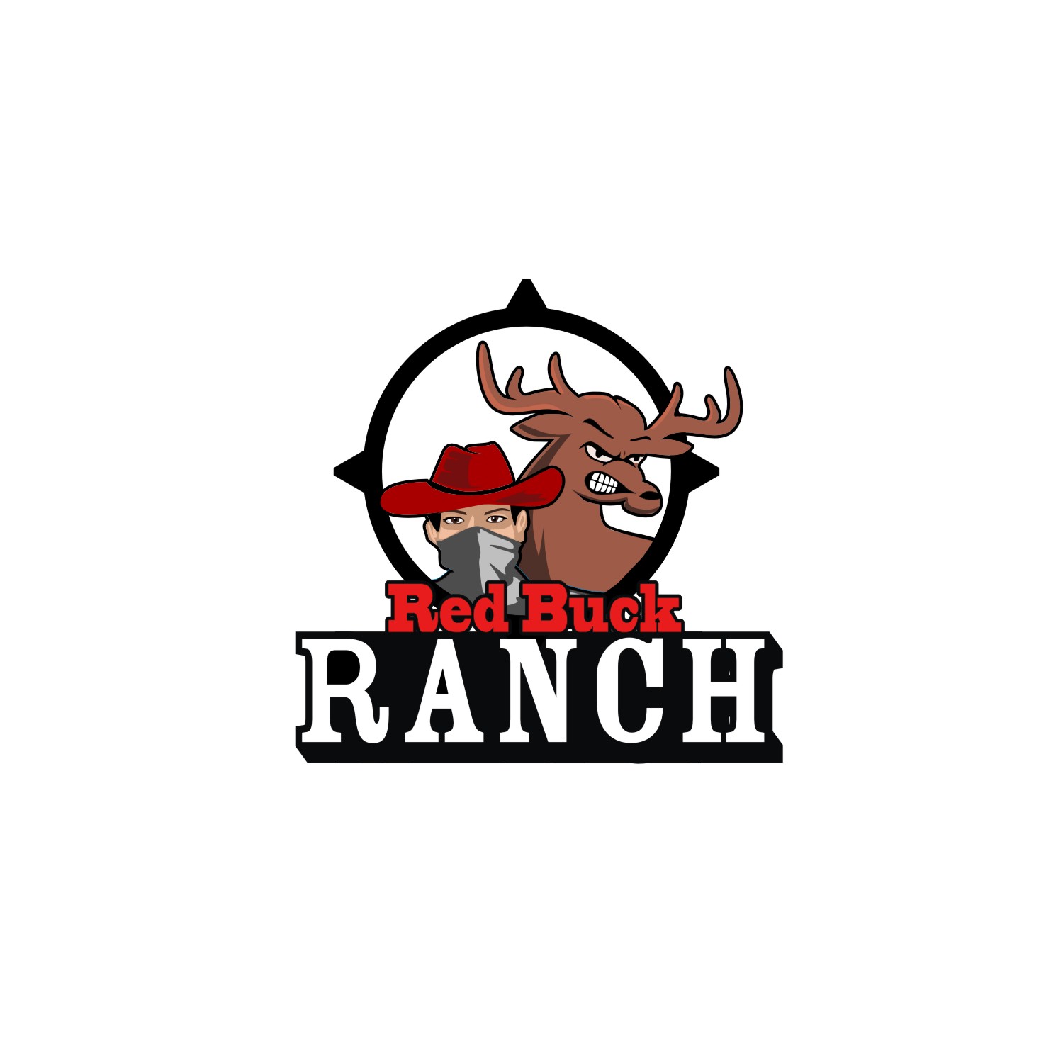 Bold, Playful, Hunting Logo Design for Red Buck Ranch and have a large ...