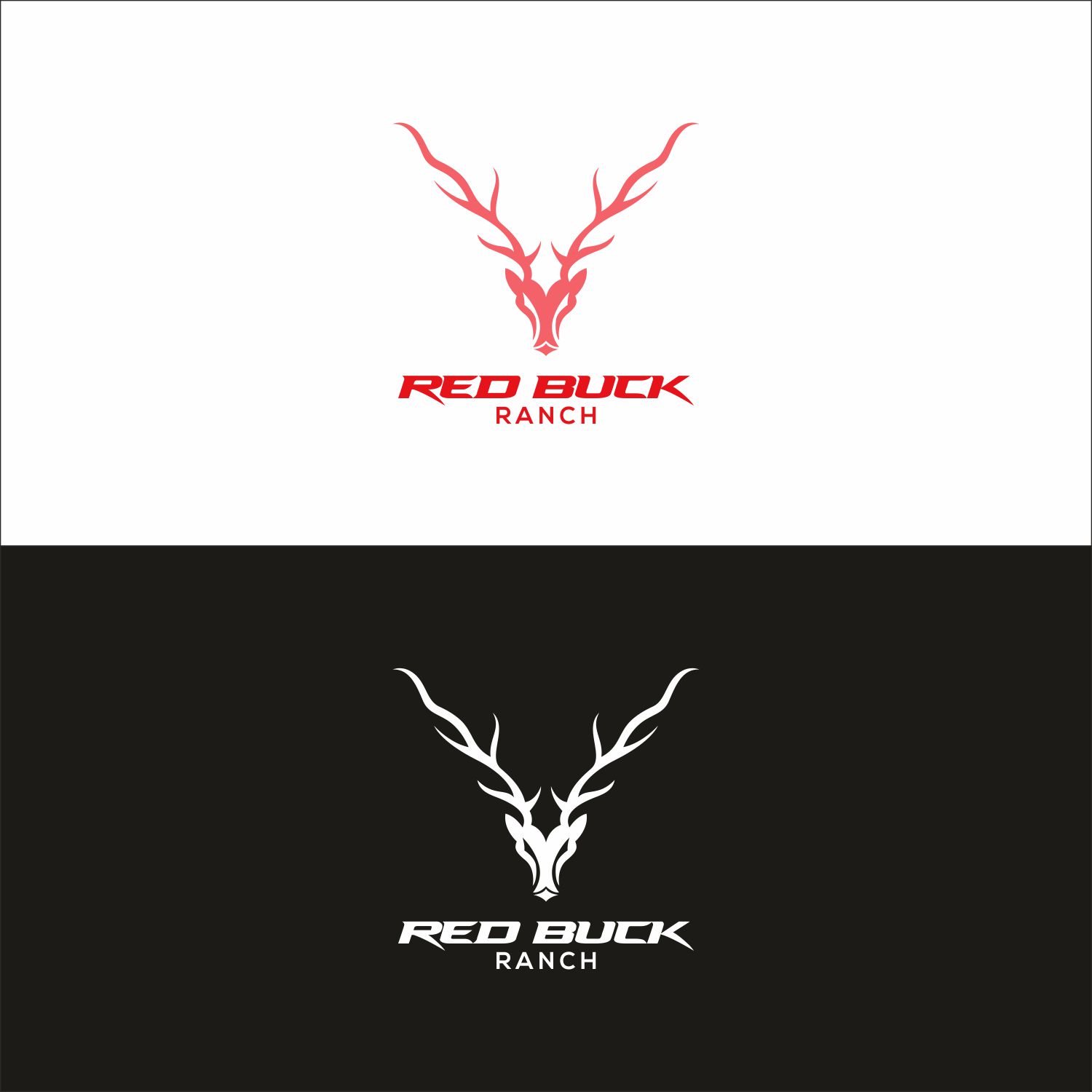 Bold, Playful, Hunting Logo Design for Red Buck Ranch and have a large ...