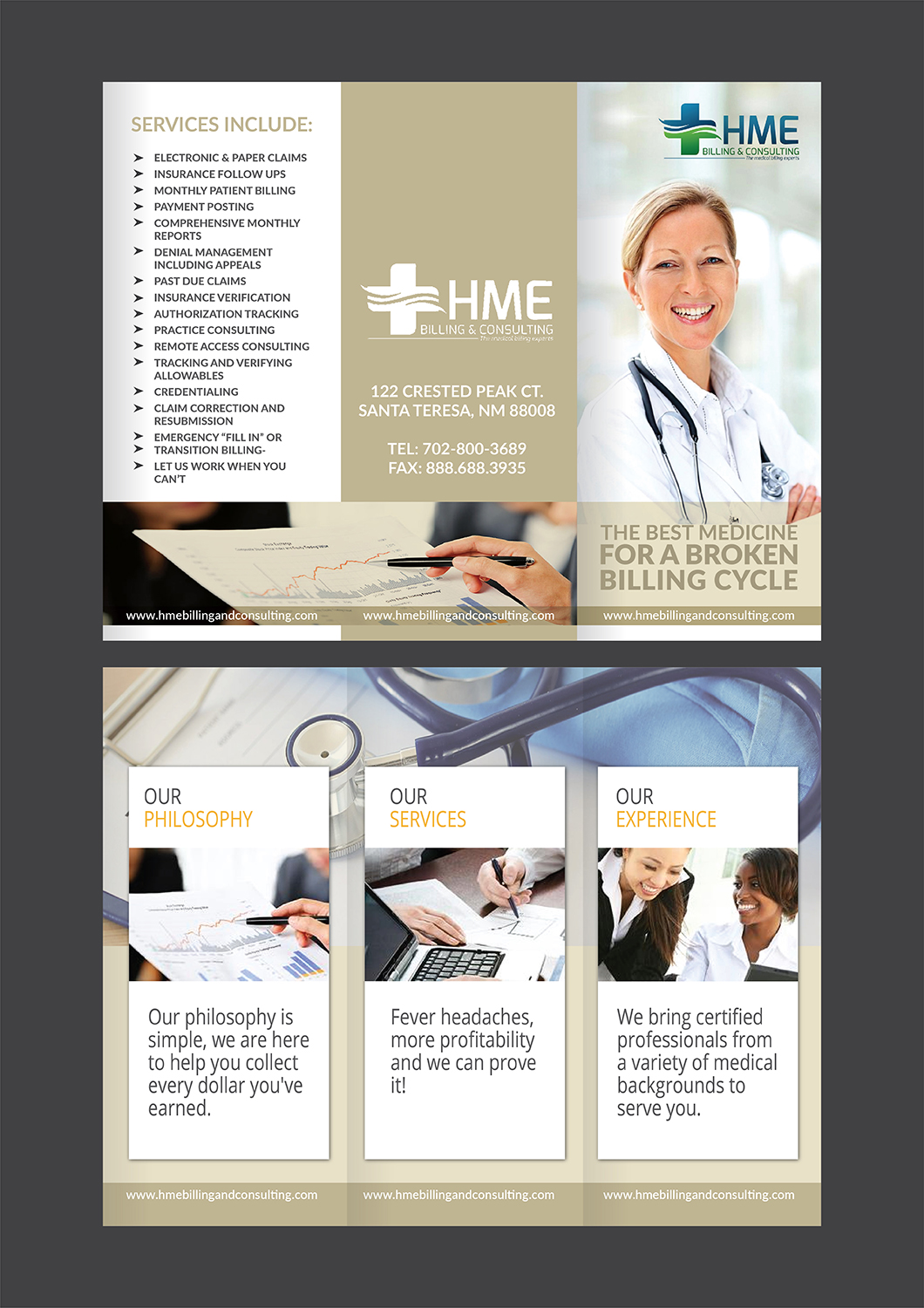 Professional, Serious Flyer Design for HME Billing and Consulting by ...
