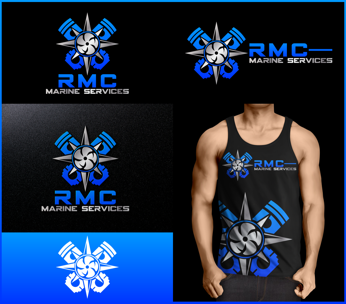 Upmarket, Bold, Marine Logo Design for RMC Marine Services by mr ...