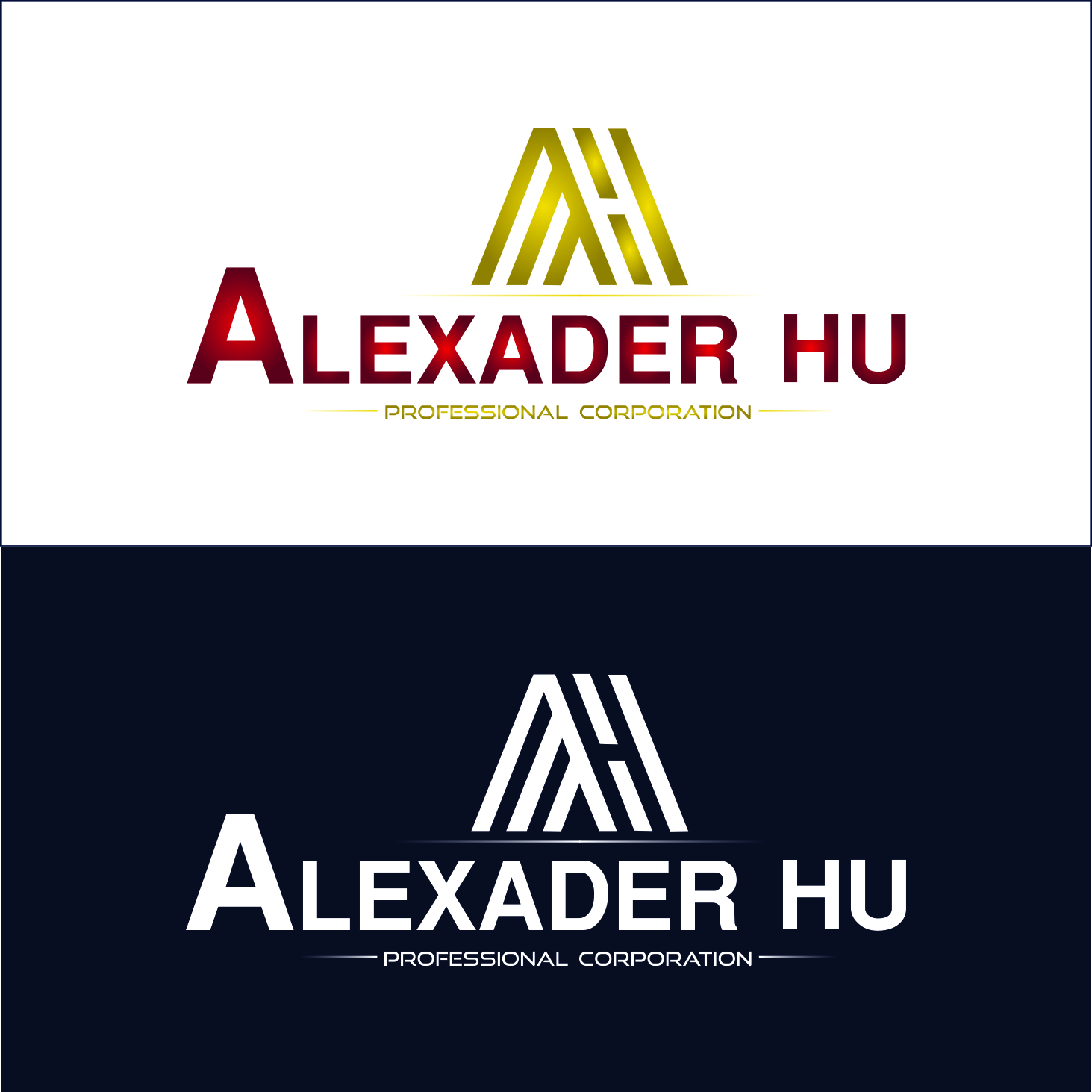 Upmarket, Modern, Real Estate Logo Design for Alexander Hu Professional ...