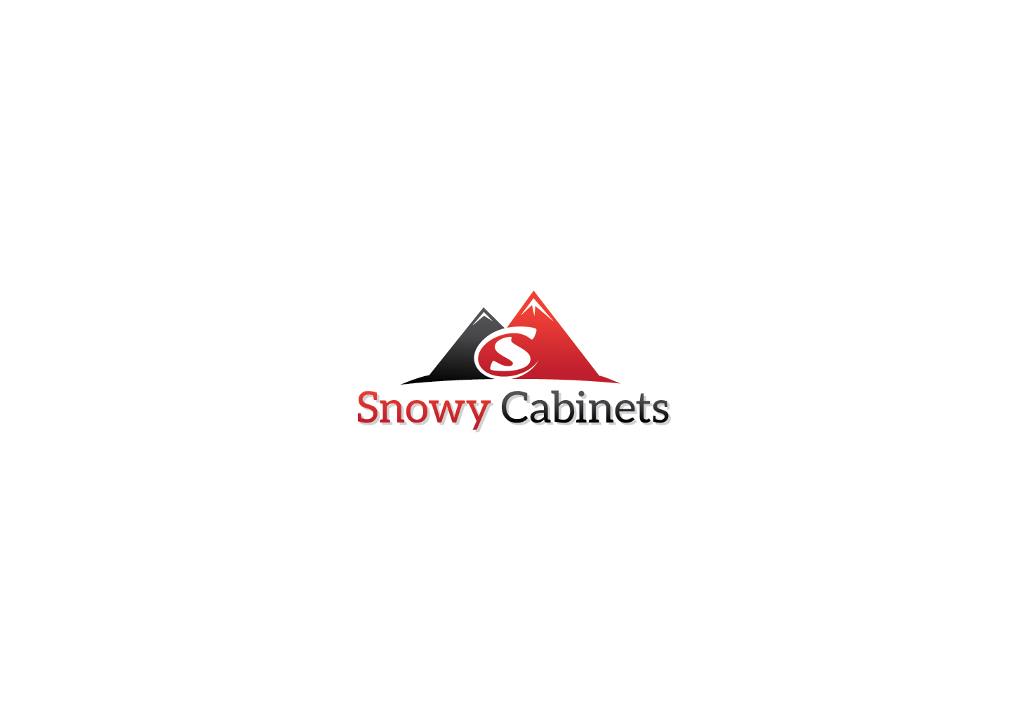 Serious, Modern, Construction Company Logo Design for Snowy Cabinets ...
