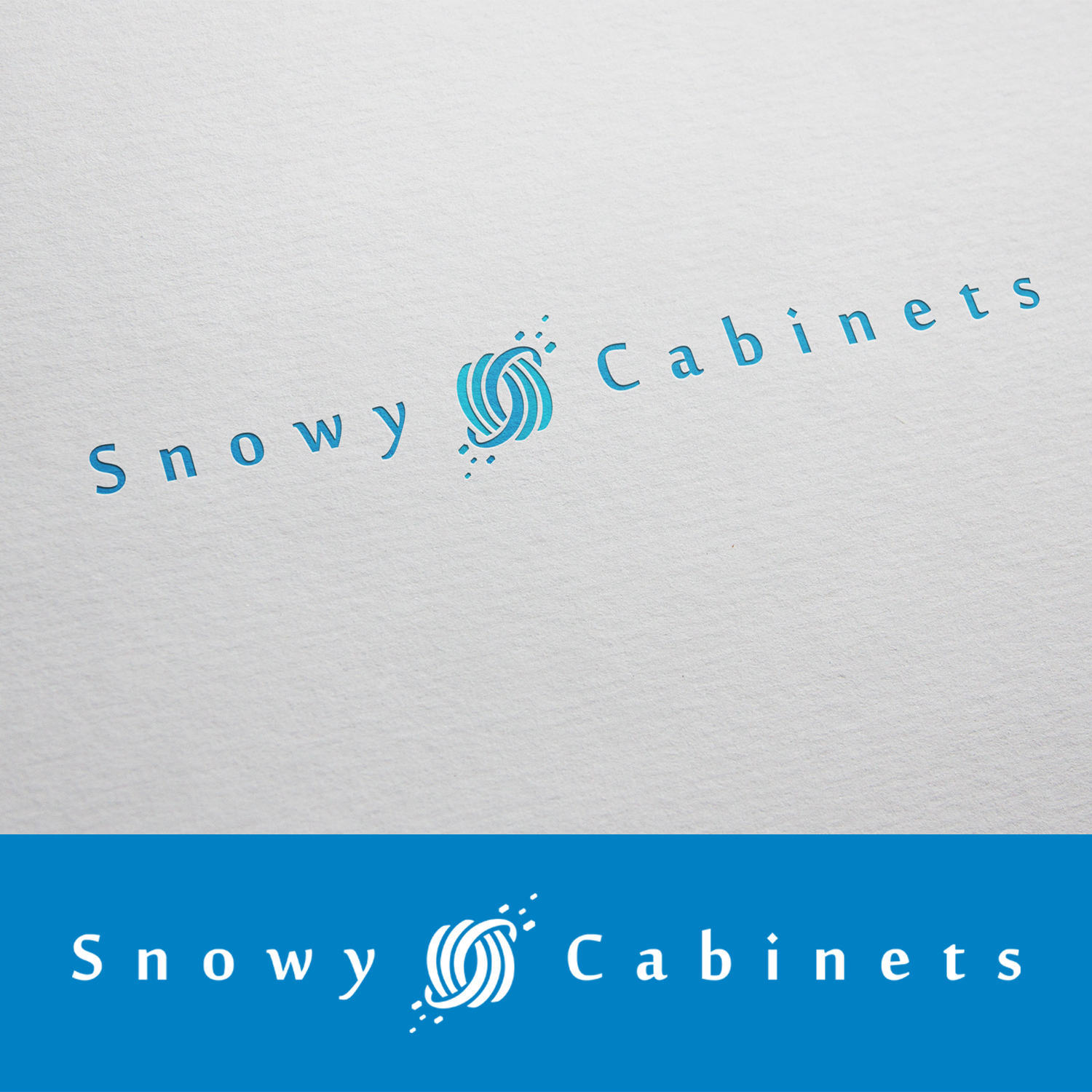 Serious, Modern, Construction Company Logo Design for Snowy Cabinets ...