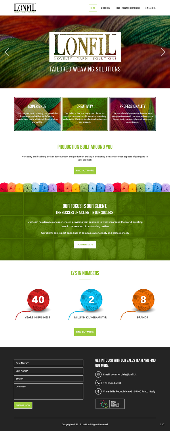 Upmarket, Elegant, Textile Web Design for a Company by pb | Design ...