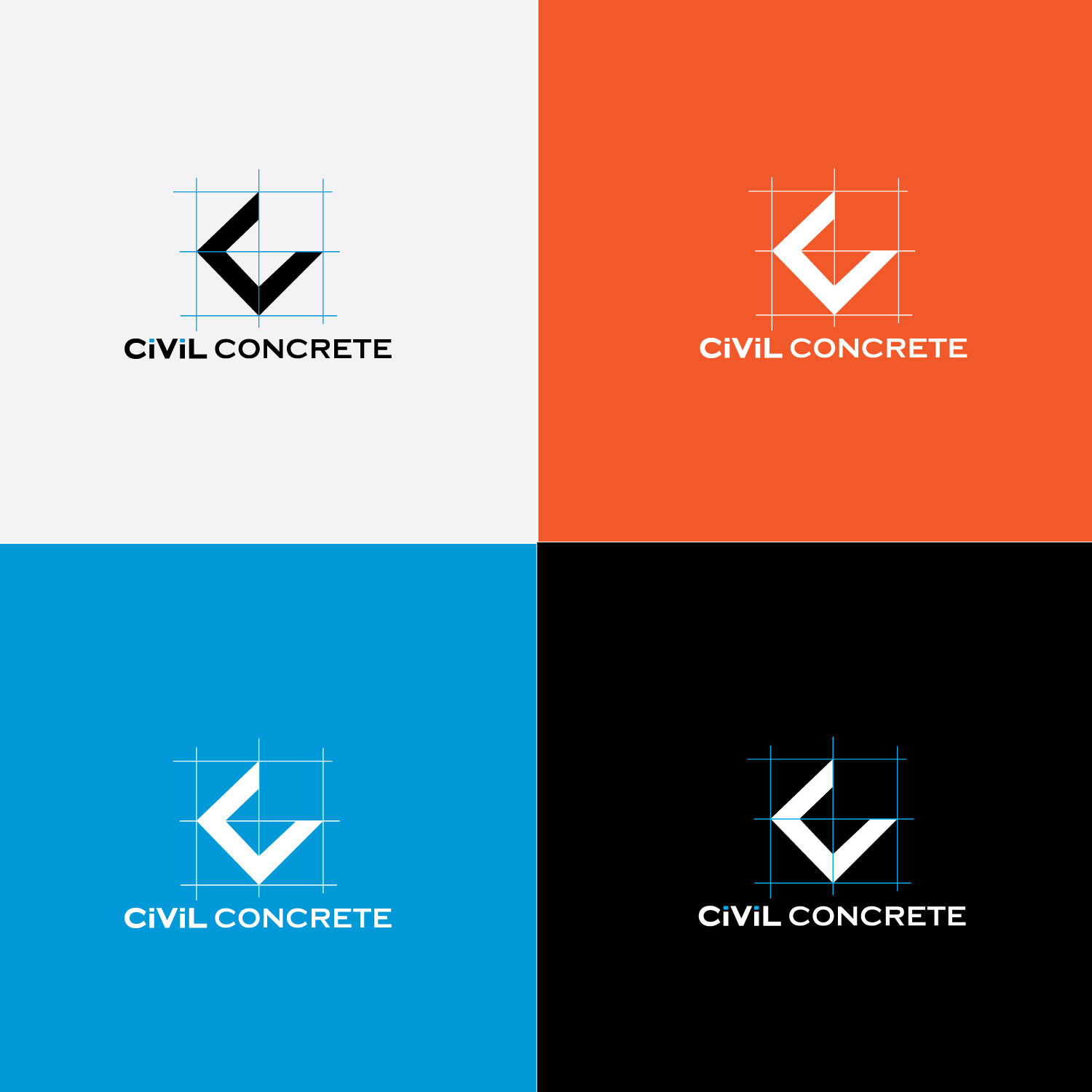 Bold, Serious, Concrete Logo Design for Civil Concrete by sankar999 ...
