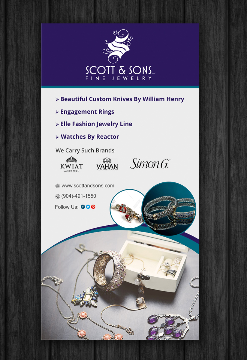 Upmarket, Feminine, Jewelry Store Signage Design for a Company by ESolz ...