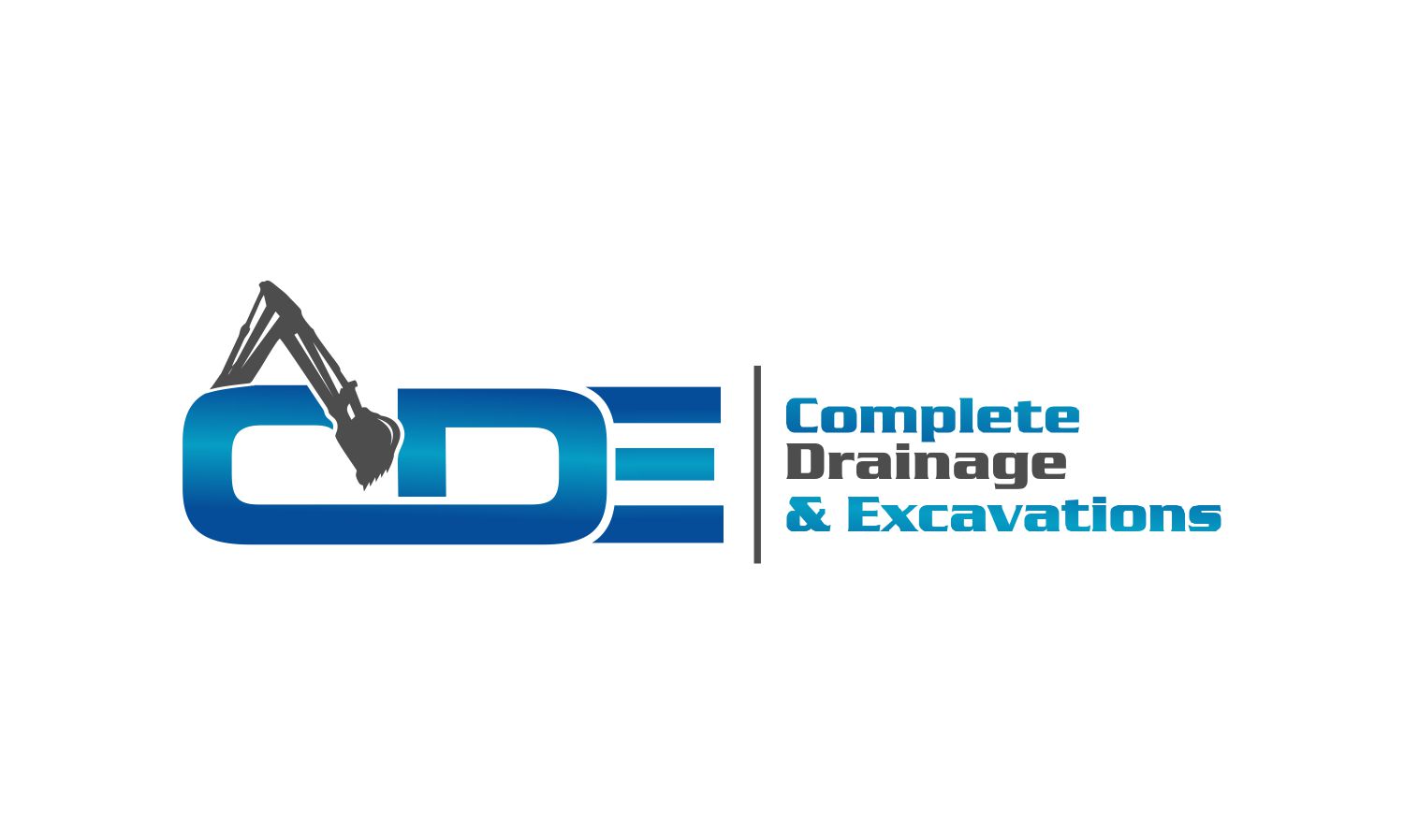 Bold, Masculine, Construction Logo Design for Complete Drainage ...
