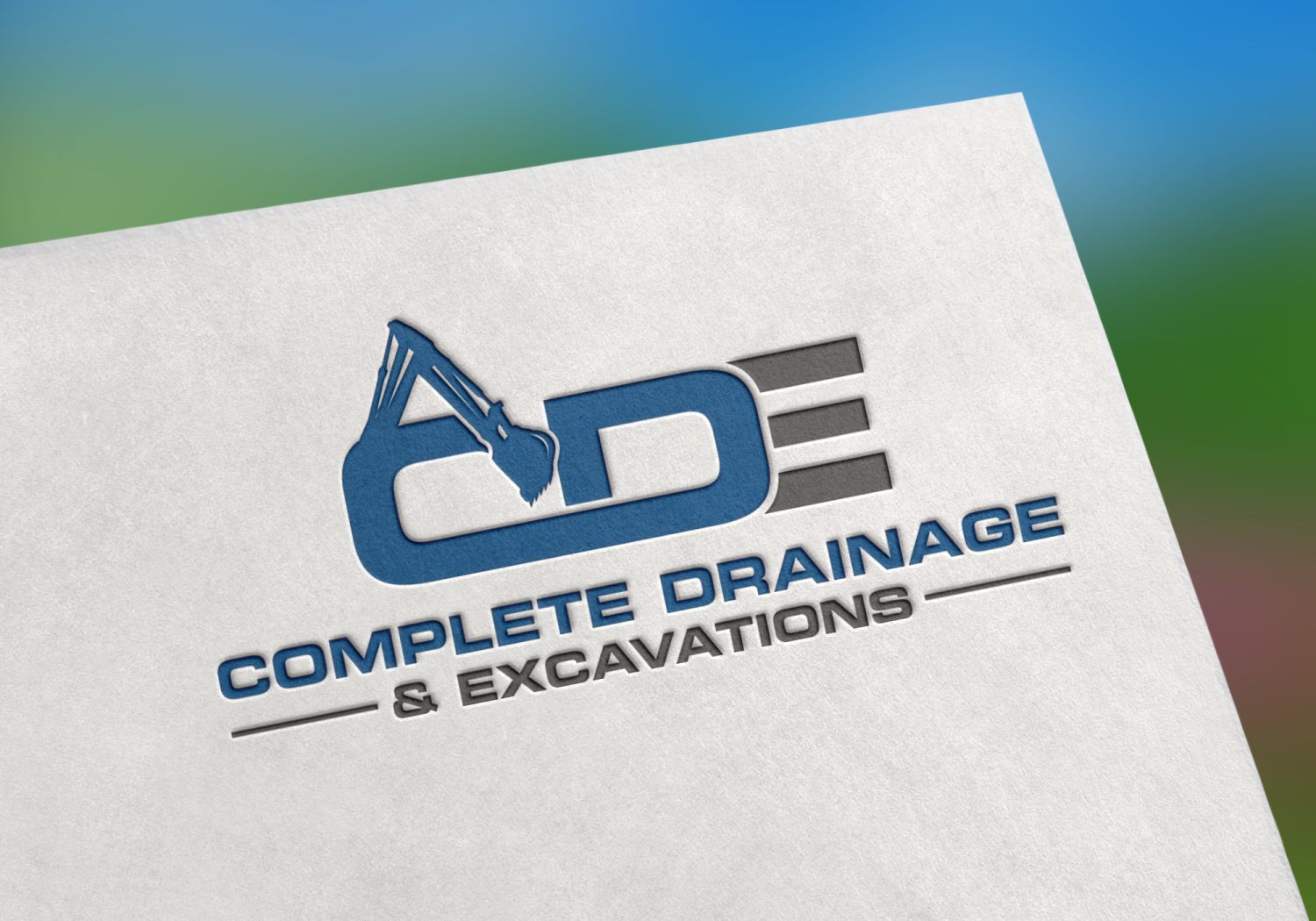 Bold, Masculine, Construction Logo Design for Complete Drainage ...