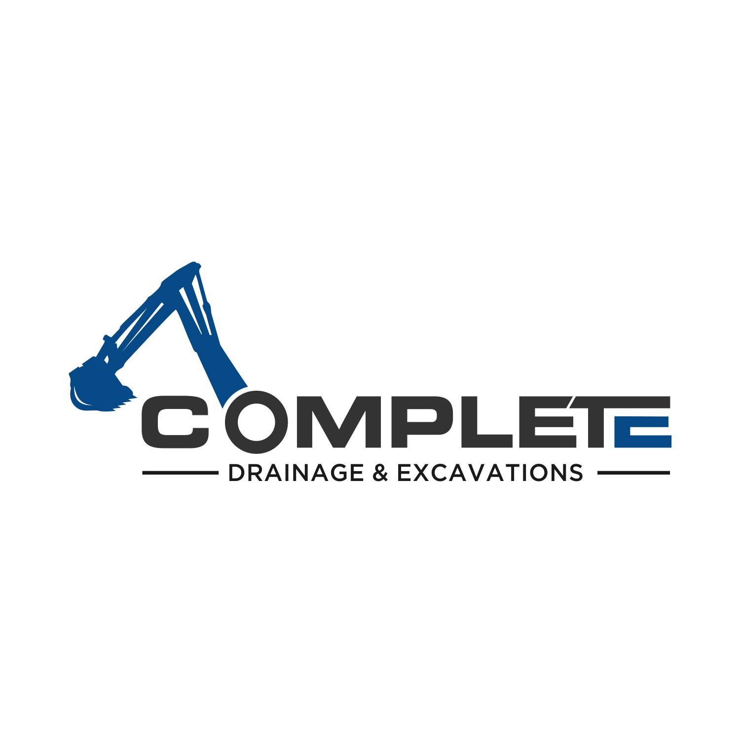 Bold, Masculine, Construction Logo Design for Complete Drainage ...