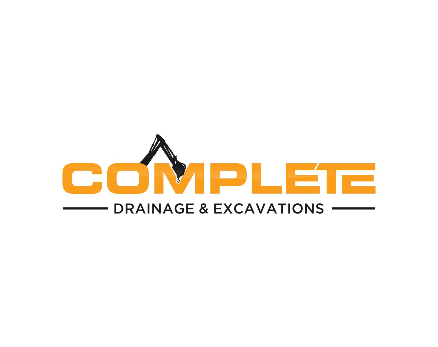 Bold, Masculine, Construction Logo Design for Complete Drainage ...