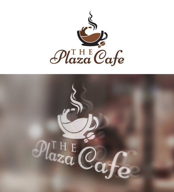 Elegant, Playful, Cafe Logo Design for The Plaza Cafe by cre8tiveBrain ...