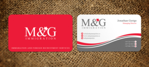 Business card design for immigration consulting business | 216 Business ...
