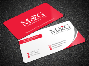 Business card design for immigration consulting business | 216 Business ...