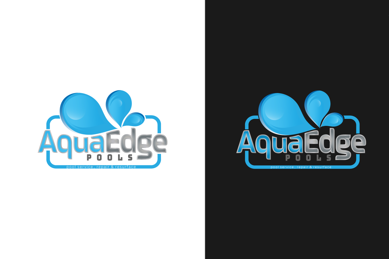 Modern, Bold, Pool Service Logo Design for Aqua Edge Pools by hirundo ...