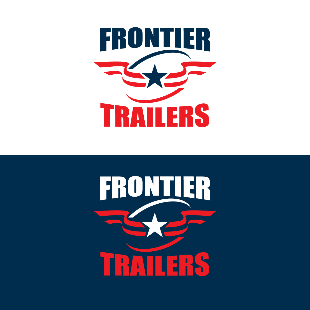 Bold, Serious, Agribusiness Logo Design for Frontier Trailers by ...