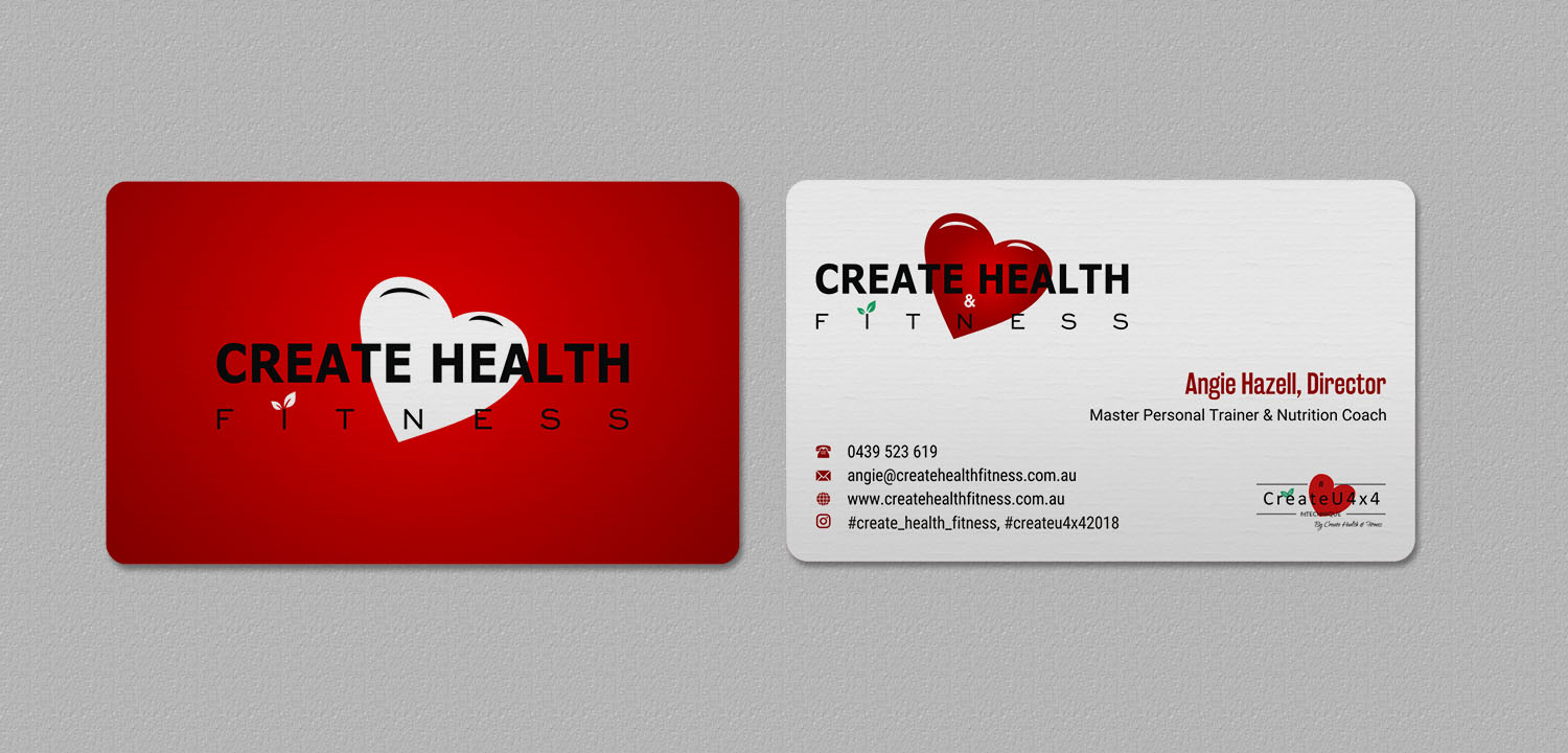 Modern, Upmarket, Health And Wellness Business Card Design for Create ...