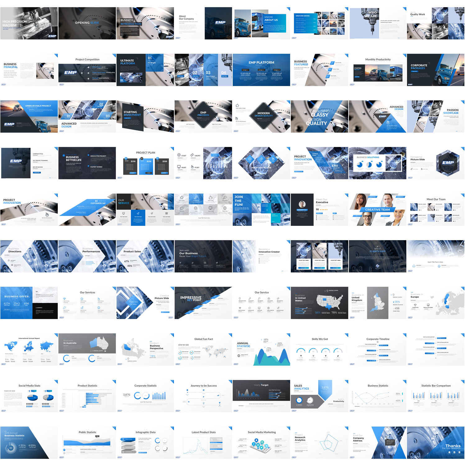 Masculine, Bold, Manufacturer PowerPoint Design for Engineered Machined ...