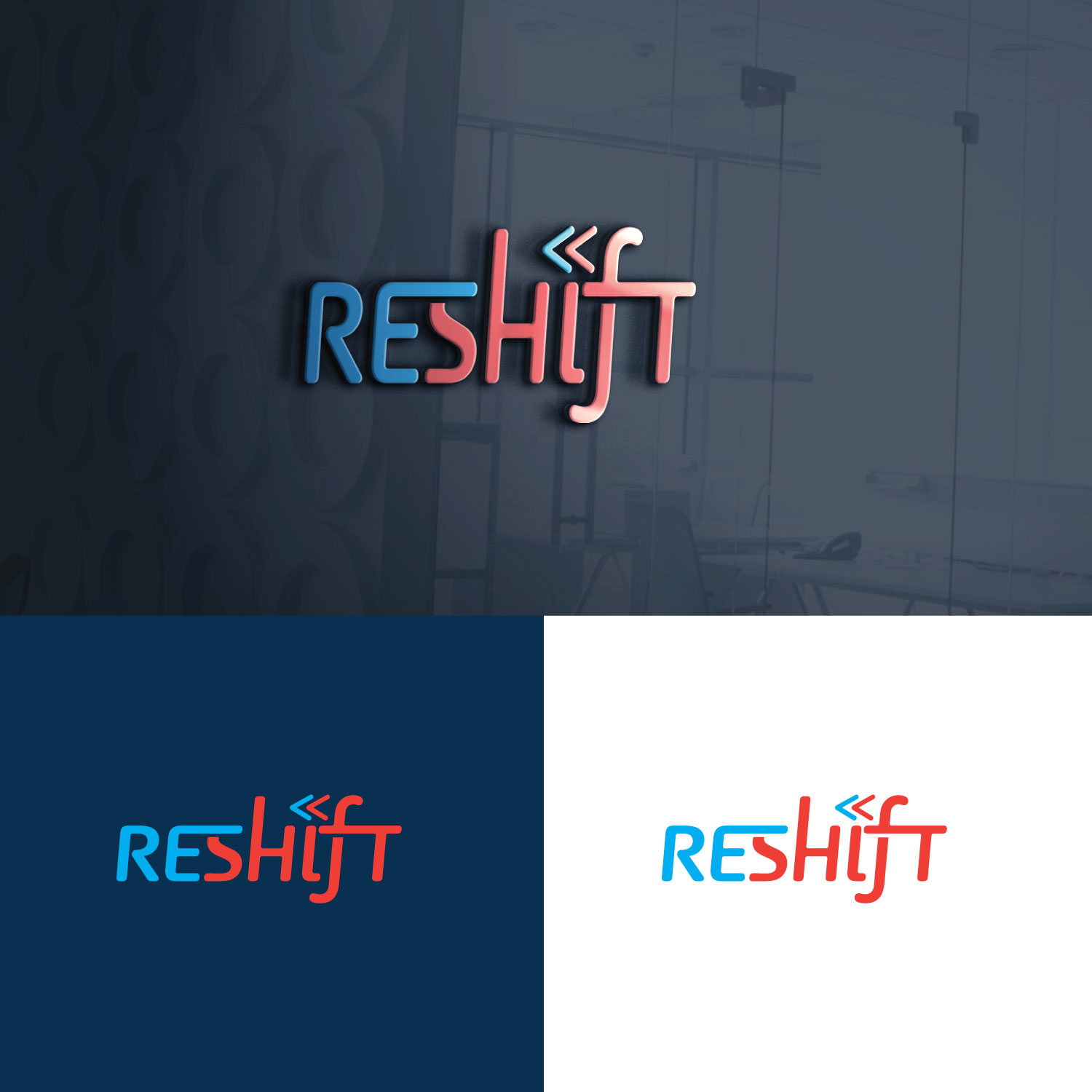Bold, Professional, Software Development Logo Design for reshift