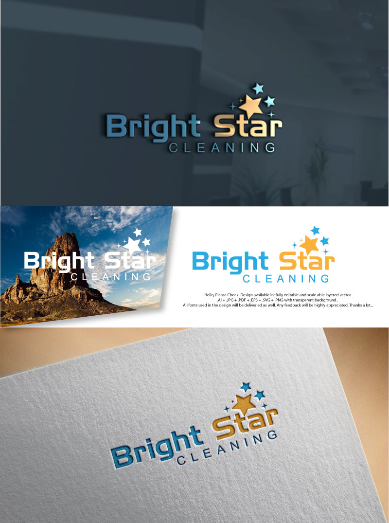 Bright Star Logo | 31 Logo Designs for Bright Star Cleaning
