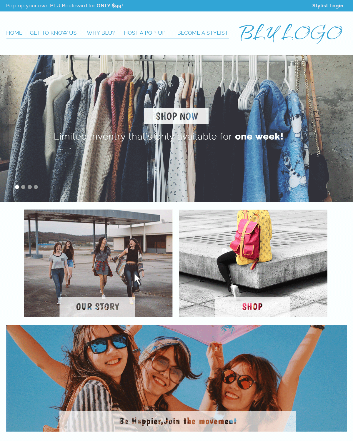Modern, Bold, Apparel Store Web Design for Candice Companies LLC by ...