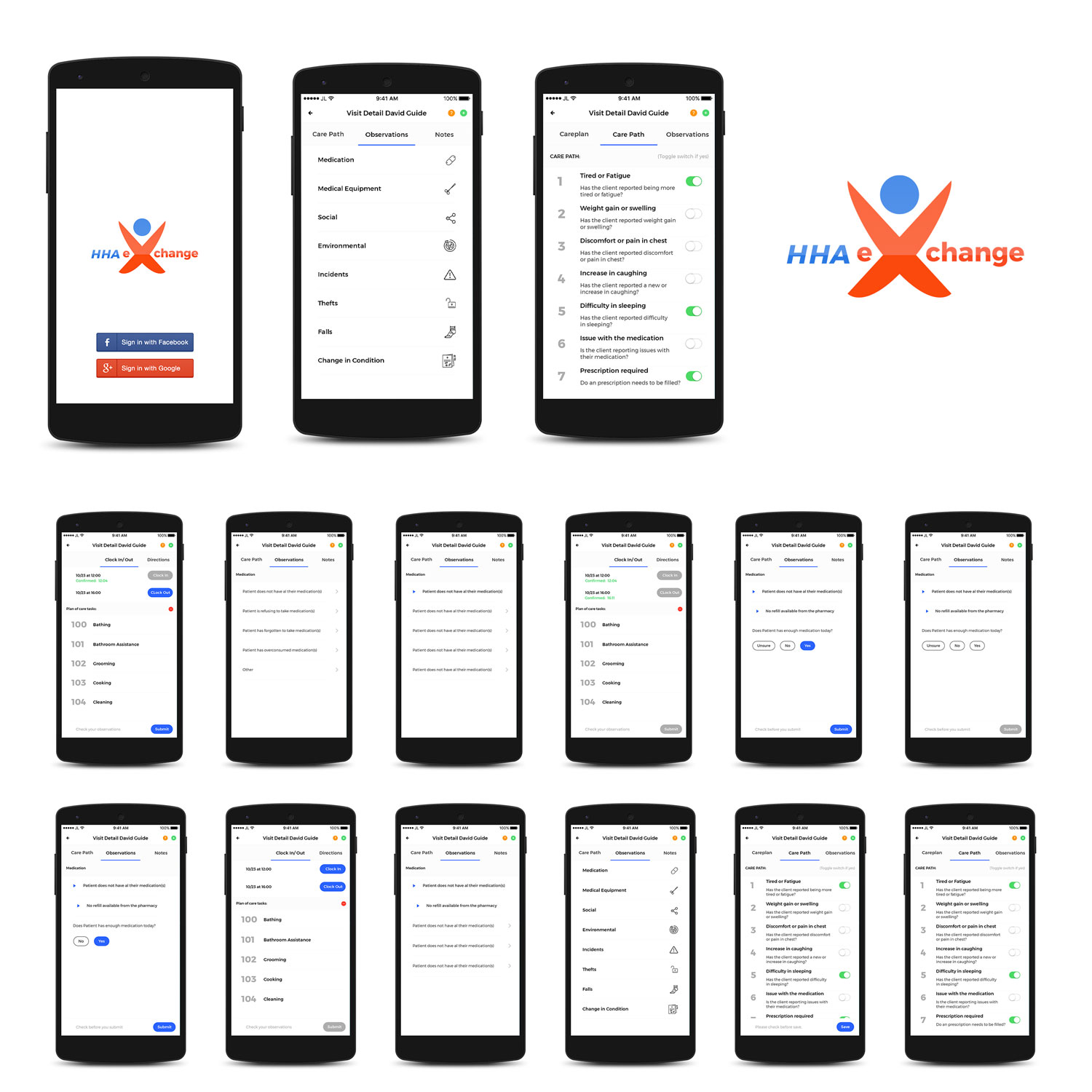 Elegant, Playful App Design for HHAeXchange by WirePaper | Design #18025424