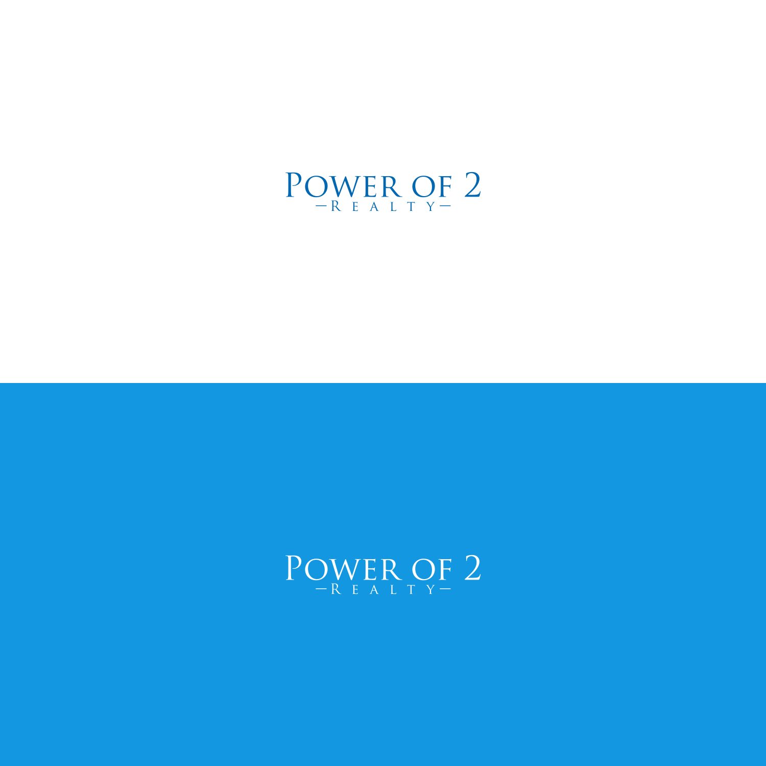 Modern, Masculine, Real Estate Logo Design for Power of 2 Realty by ...