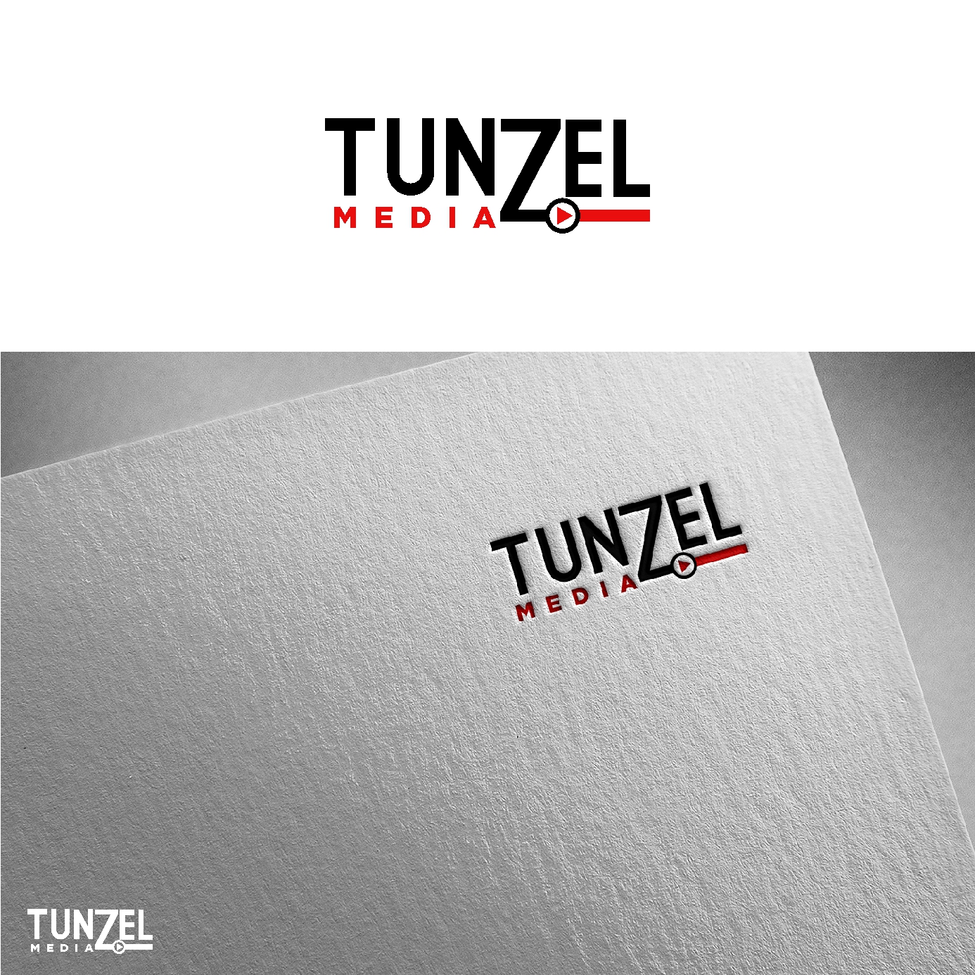 Bold, Modern, Media Logo Design for Tunzel Media by ESolz Technologies ...