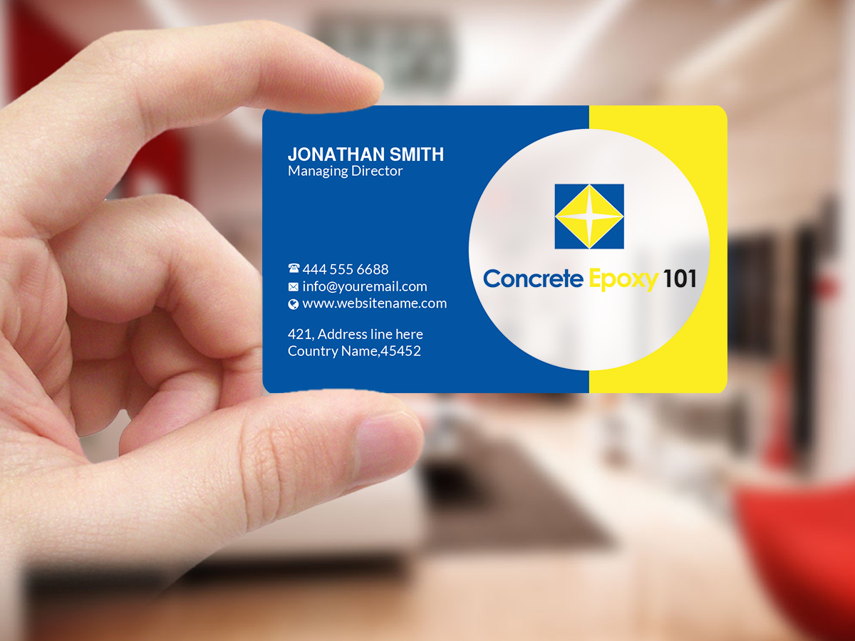Modern, Professional, Construction Business Card Design for concrete ...
