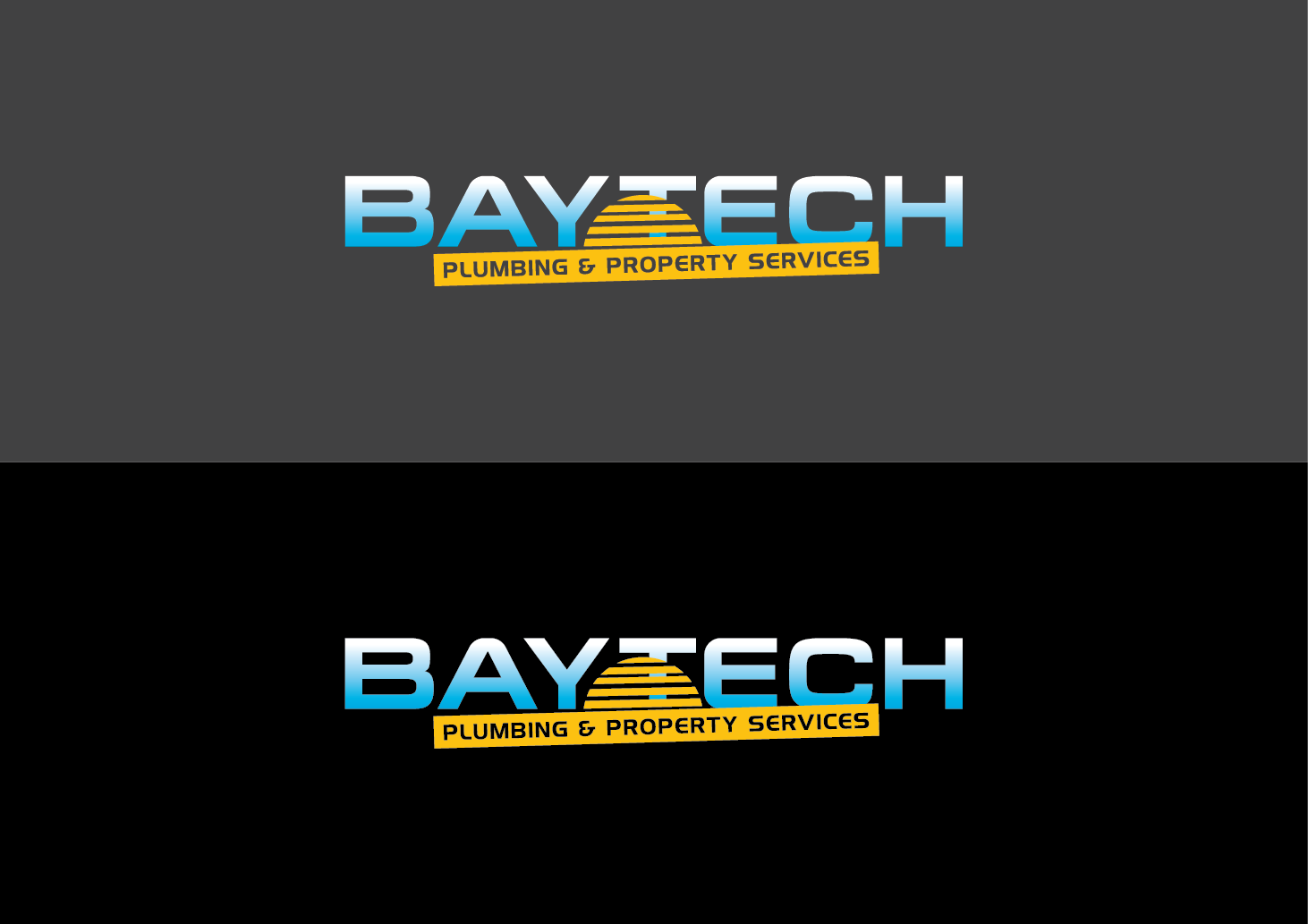 Bold, Serious, Construction Logo Design for Baytech Plumbing & Property Services by art by SUGU ...