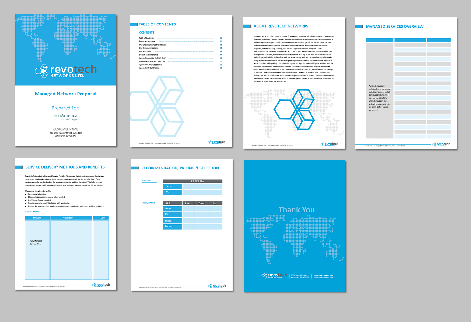 Modern, Professional, Information Technology Word Template Design for ...