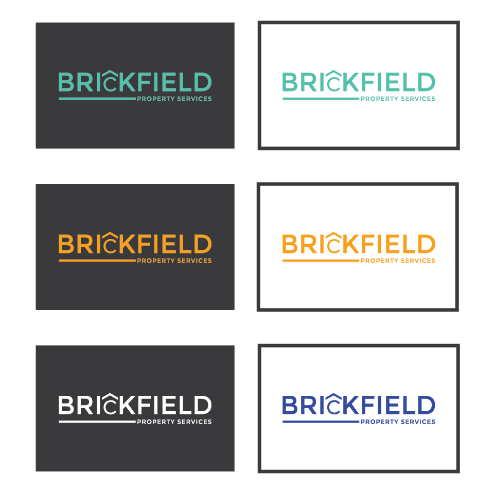Elegant, Playful, Real Estate Agent Logo Design for Brickfield Property ...