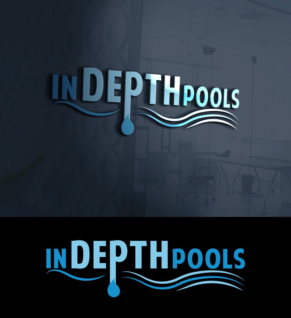 Professional, Masculine, Pool Service Logo Design for In Depth Pools by ...