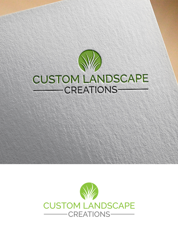 Bold, Modern, Landscaping Logo Design for Custom Landscape Creations by ...
