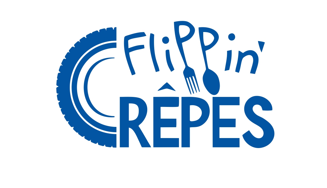 Modern, Playful Logo Design for i prefer if the name Flippin' Crêpes is ...