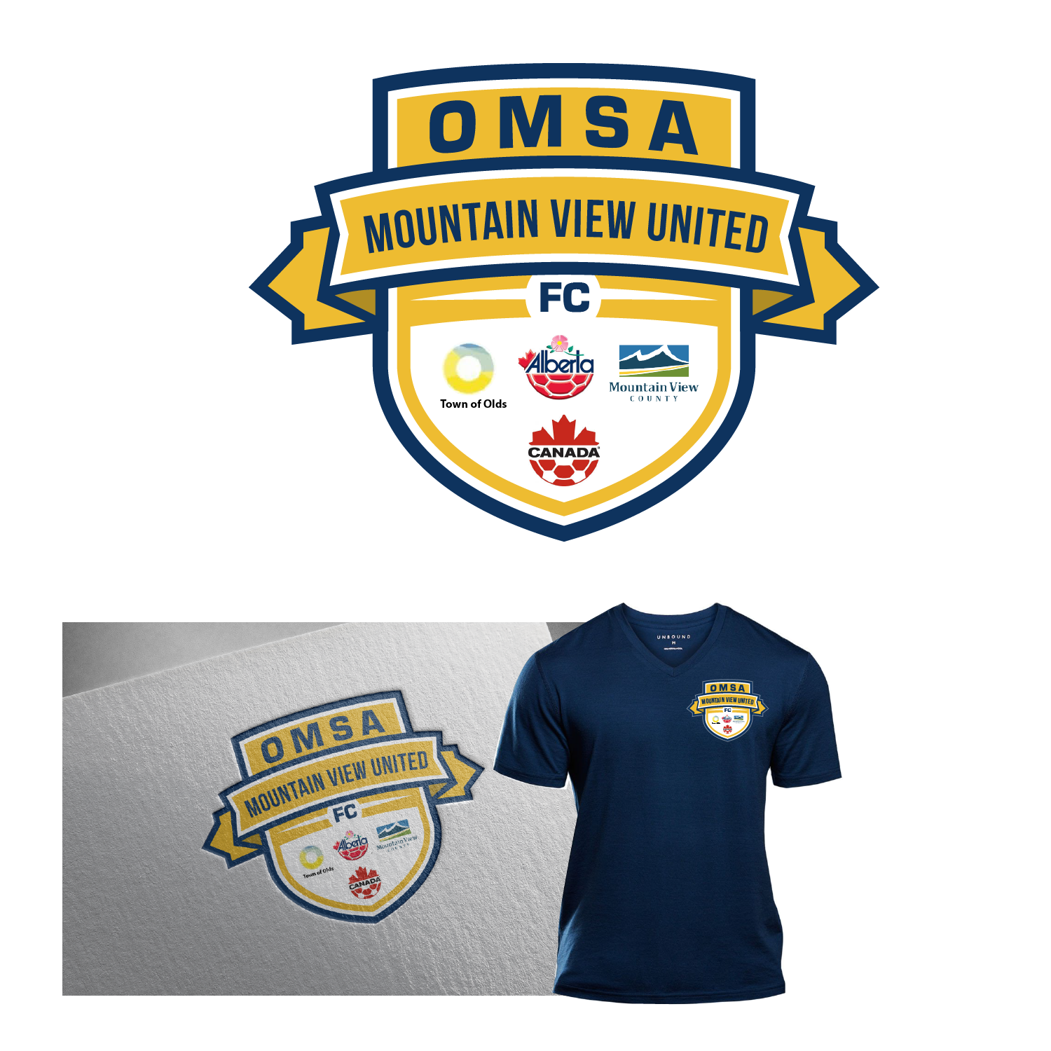 Masculine, Bold Logo Design for OMSA Mountain View United FC by kinan3 ...