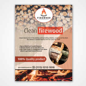 Firewood Advertisements | 12 Custom Firewood Advertisement Designs