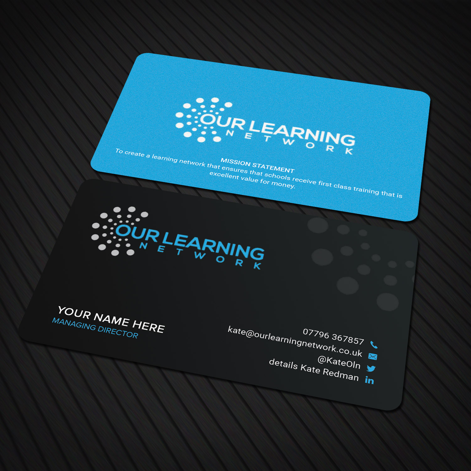 Upmarket, Bold, Education Business Card Design for a Company by ...
